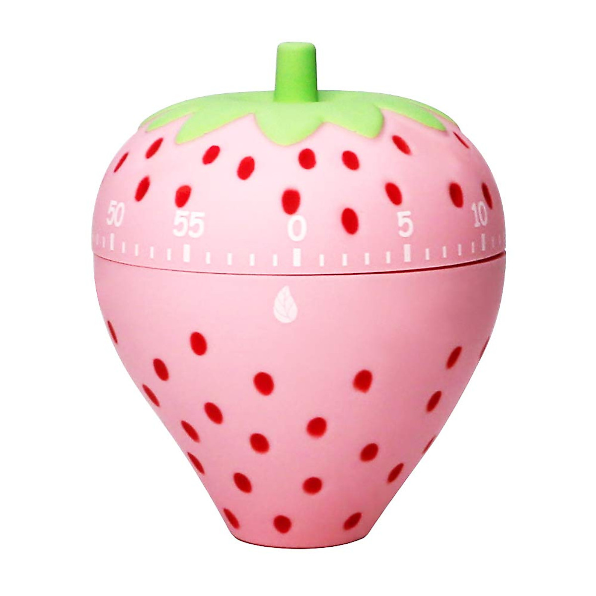 MONLIYA Kitchen Timer Cute Fruit Cookie Kitchen Timer | Novelty Manual Cooking Timer | Fun Shaped Mechanical Timer for Kitchen Alarm Home Desktop Decor (Strawberry) Windup