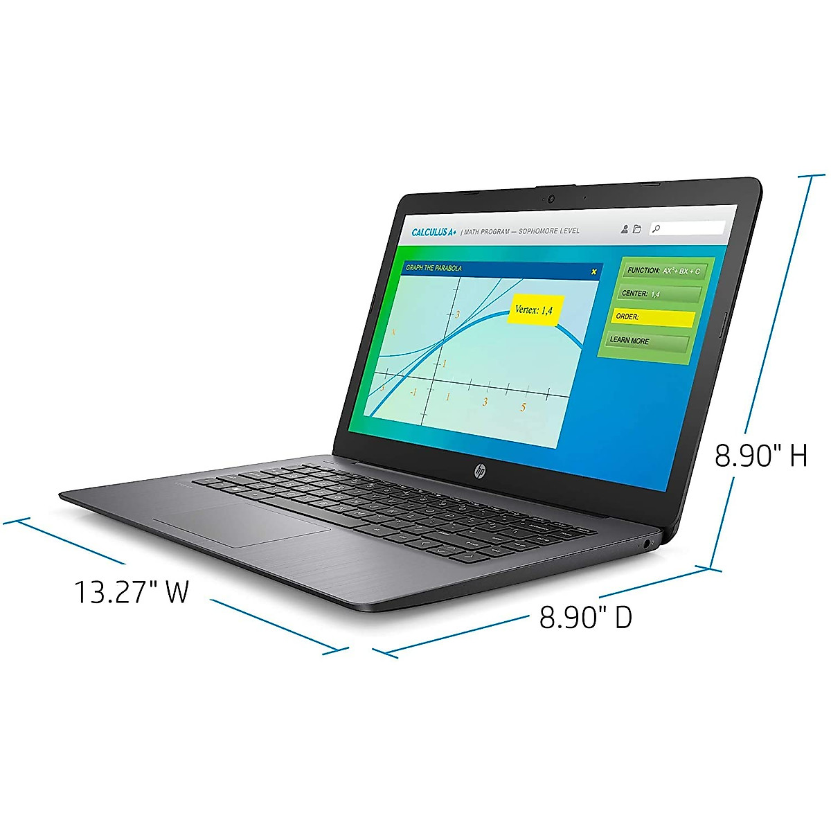 HP Stream 14" HD Display, Intel Celeron N4000 Dual-Core, 4GB DDR4 Memory, 192GB Storage (64GB eMMC+128GB TGC SD Card), HDMI, WiFi,Webcam, Bluetooth, 1-Year Microsoft 365, Win10 S, Brilliant Black