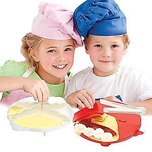MI ALEGRIA CREPES FACTORY SET. MAKE REAL FRENCH STYLE CREPES. DECORATE, FILL AND CHOOSE YOUR FAVORITE TOPPINGS. SET INCLUDES 27 PIECES