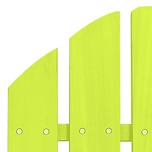 Tidyard Patio Adirondack Chair Solid Fir Wood Green Outdoor Fire Pit Chair Wooden Garden Armchair for Porch Pool Lawn Deck Backyard Balcony Outdoor