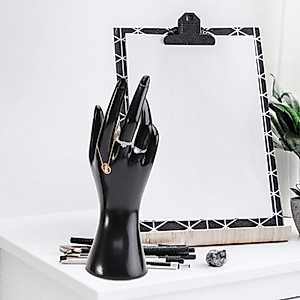 Cabilock 2pcs Necklace Rings Ring Tray Mannequin Hand Form Bracelet Ring Stand Cone Ring Holder Creative Display Stand Jewelry Display Rack Jewelry Organizer Model Bracket Props Desktop