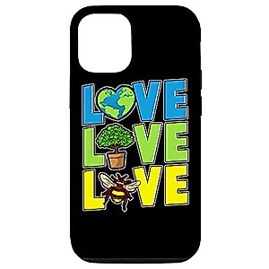 iPhone 12/12 Pro Earth Love Trees And Nature Love Bees Earth Science Case