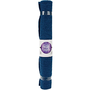 Dimensions Needle Felting Flat Felt Navy Blue Roll Wool, 12'' x 12''.