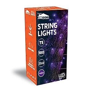 Joiedomi 33 FT Halloween LED String Lights,100 Counts of Purple Green Wire String Lights 8 Modes, 6 Hr Timer Battery Operated for Indoor and Outdoor Party, Home, Patio, Lawn, Halloween Decoration