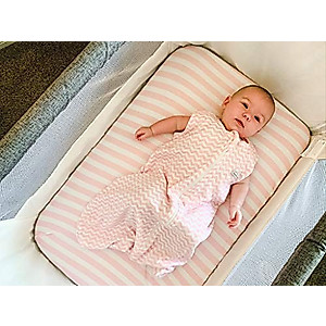 Bassinet Bed Sheets – Premium Bassinet Fitted Sheet for Halo, Mika Micky, Maxi COSI & Others - 4 Pack - 100% Jersey Knit - Bassinet Bedding for Standard Size Oval or Halo Bassinet Pads for Girls