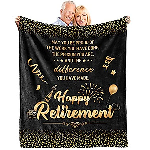 Retirement Gifts For Men-Retirement Gifts-Best Retirement Gifts For Men-Best Retirement Gifts-Happy Retirement Gifts For Men 2023 -Throw Blanket For Retiree Coworker Doctor Teacher Friends 60"x 50"