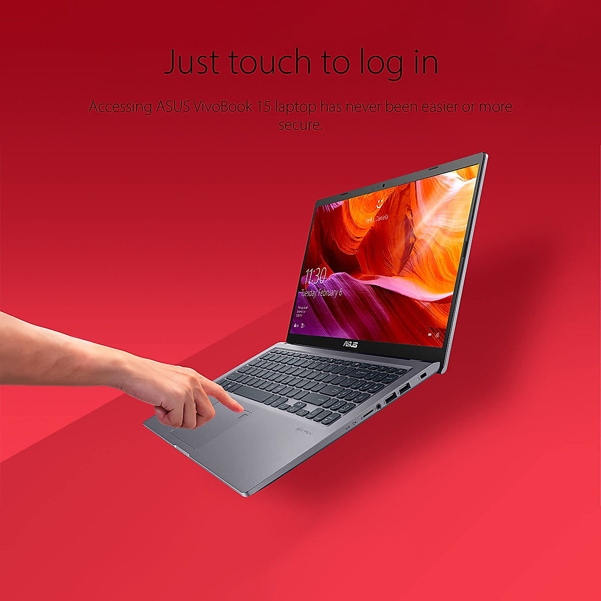 ASUS VivoBook 15 F515 Laptop, 15.6" FHD Display, Intel i3-1115G4 CPU, 8GB DDR4 RAM, 128GB SSD, Windows 11 Home in S Mode, Slate Grey, F515EA-AH34