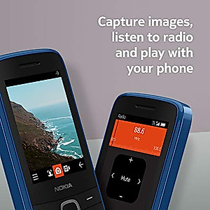 Nokia 225 4G Dual-SIM 64MB Factory Unlocked 4G Cellphone (Blue) - International Version