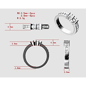 Central Diamond Center Straight Bar w/Side CZs Couples 2 stones Ring with His & Hers Simulated Birthstones - Sterling Silver - Size 12