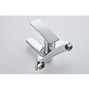 Kitchen Taps Brass Hot and Cold Bath Faucet Bathroom Faucet Set Bathroom Mixer with Hand Spray Shower Mixer Taps Bathtub Faucet