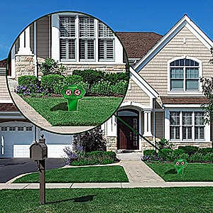 TOHAO No Peeing and No Pooping Dog Sign, Double Sided All Metal Yard Sign, Please Be Respectful, Keep Off The Grass, 15" x 9.5", UV Protected & Waterproof, Outdoor Use