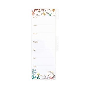 Hello Kitty x Erin Condren Designer Accessories Snap-in Wet Erase to-Do List Dashboard - Reversible, Wet Erase, Repositionable Laminated Reusable Whiteboard for Dry and Wet Erase Markers