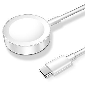 𝟐𝟎𝟐𝟓 𝐔𝐩𝐠𝐫𝐚𝐝𝐞𝐝 Magnetic Charging Cable for Apple Watch Charger,[USB C Port] Wireless iWatch Charger Cables Compatible with iWatch Series Ultra/10/9/8/7/6/SE/SE2/5/4/3/2[3.3FT/1M],White