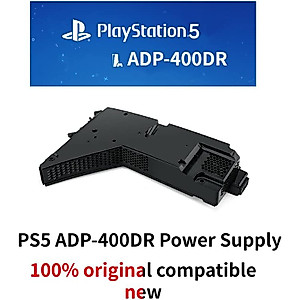Diyeeni Power Supply 400DR Internal Replacement for PS5, Power Supply Battery Unit for PlayStation 5, Game Console Power Adapter with Power Cord, 100 to 127V/200 to 240V(US)
