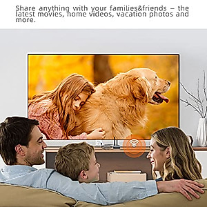 Wireless HDMI Display Adapter,HDMI Wireless Transmission,Ultra HD Adapter Streaming Video【One-Click to Connect】 Wireless Presentation Facility Compatible for Android,iOS,Windows and MacOS