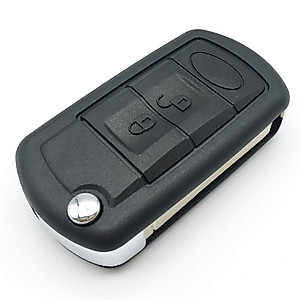 Folding Flip Replacement Key Fob Cover Case fit for Land Rover LR3 Discovery Range Rover Sport Keyless Entry Key Fob Shell