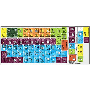 New AUTODESK AUTOCAD Labels Decals for Keyboard Laminated Stickers