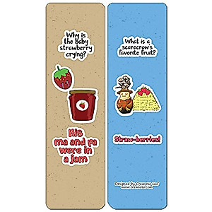 Creanoso Farm Jokes Bookmarks (60-Pack) - Premium Quality Gift Ideas for Children, Teens, & Adults for All Occasions - Stocking Stuffers Party Favor & Giveaways