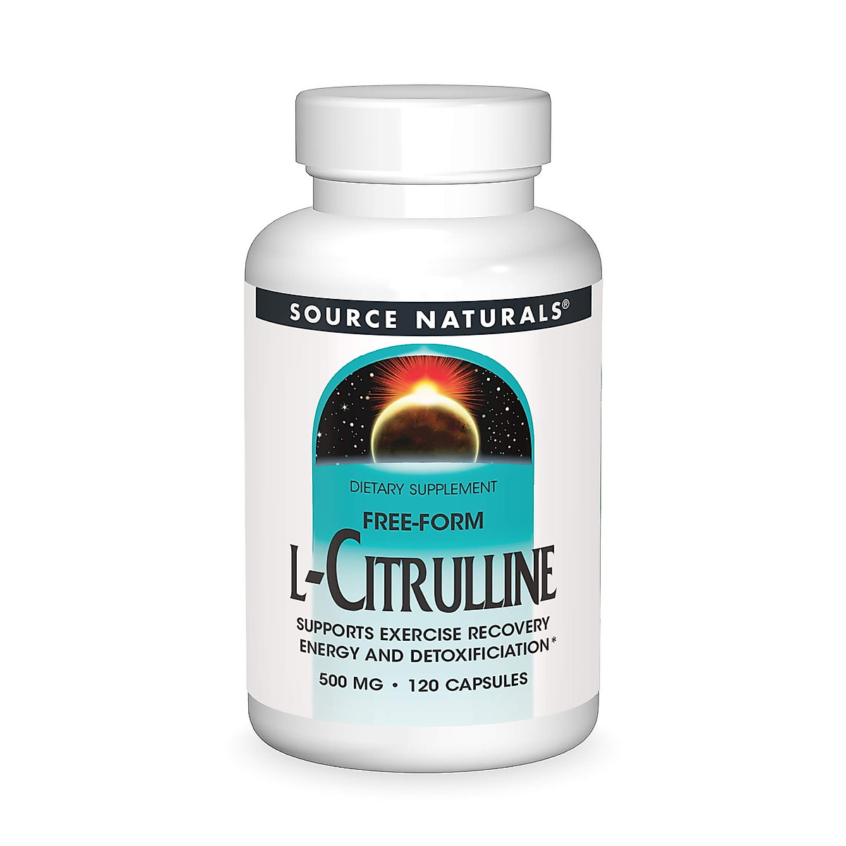 Source Naturals L-Citrulline - Supports Exercise Recovery, Energy and Detoxification, 500 mg - 120 Capsules