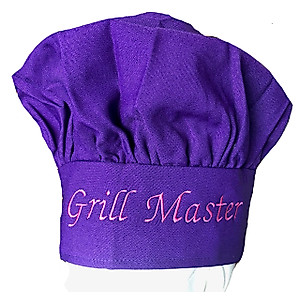 CHEFSKIN Grill Master Pink Chef Hat, Fully Adjustable Great Gift