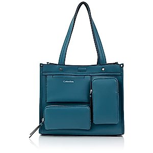 Calvin Klein Ember Organizational Tote, Aegean Blue,One Size