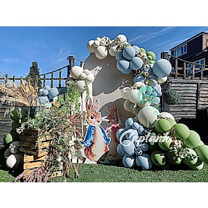 Dusty Blue Balloons Double Stuffed Blue Balloon Garland Pastel Blue Balloons Different Sizes 18In 12In 5In Latex Slate Blue Balloon Arch Kit For Birthday Baby shower Gender Reveal Neutral Party