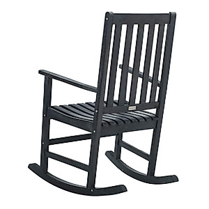 SAFAVIEH Outdoor Collection Barstow Teak Rocking Chair