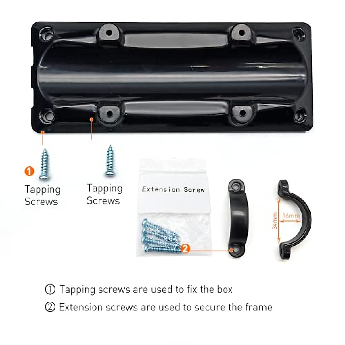 HUDAMZKY Ebike Plastic Controller Box, Controller Box for E-Bike Electric Bicycles Mountain Bikes Electric Motor Kit (Small Size)