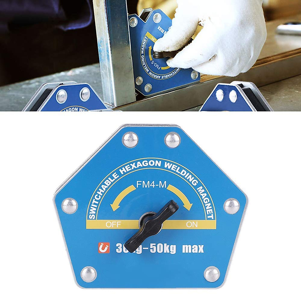 Magnetic Welding Locator 30-50kg FM4-M Switchable Hex Strong Multi Angle Suction Welding Tool Fabrication tools