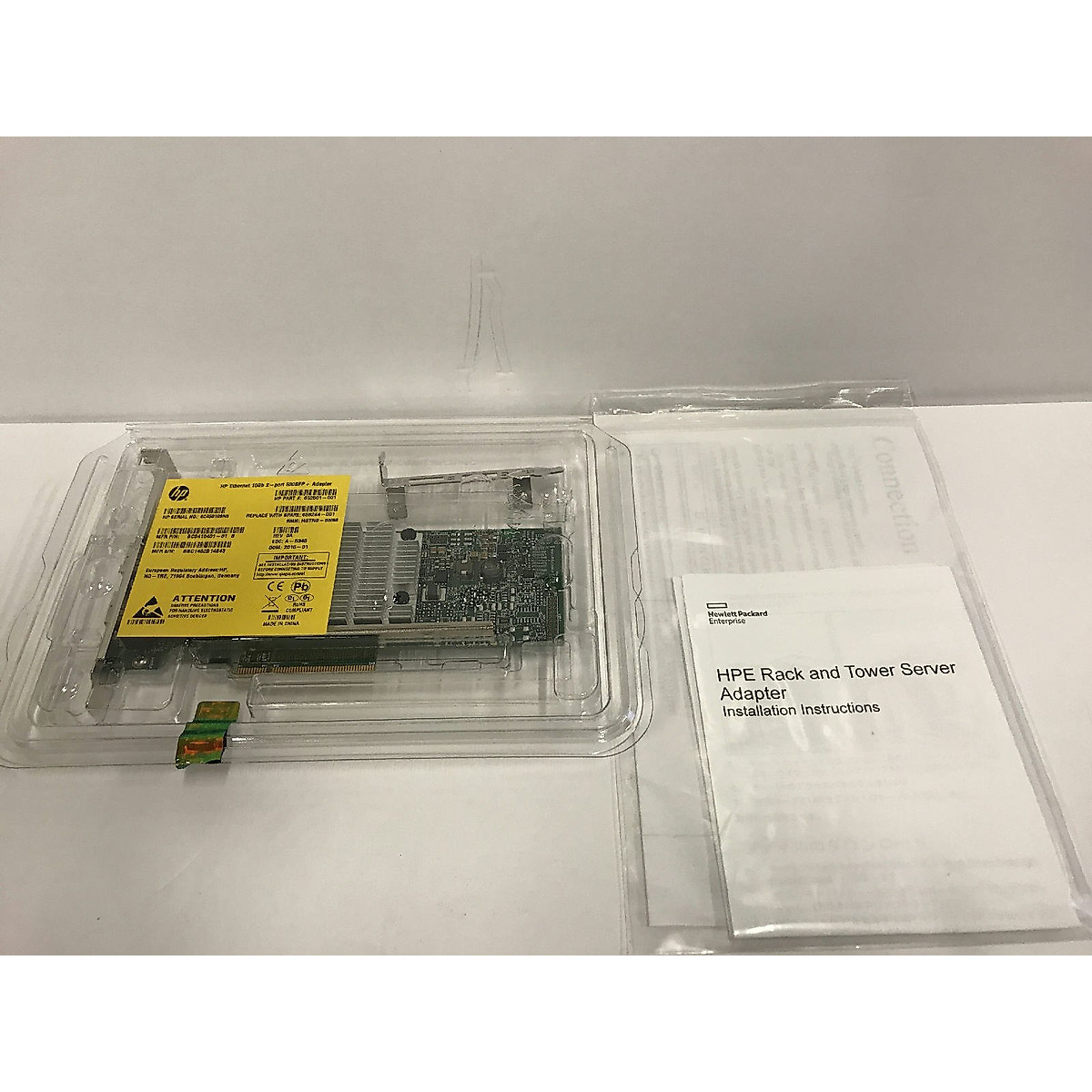 HP 652503-B21 530SFP+ - Network adapter - PCI Express 3.0 x8 low profile - 10Gb Ethernet x 2 - for ProLiant DL360e Gen8, DL385p Gen8, ML310e Gen8, ML350e Gen8, ML350p Gen8, SL270s Gen8