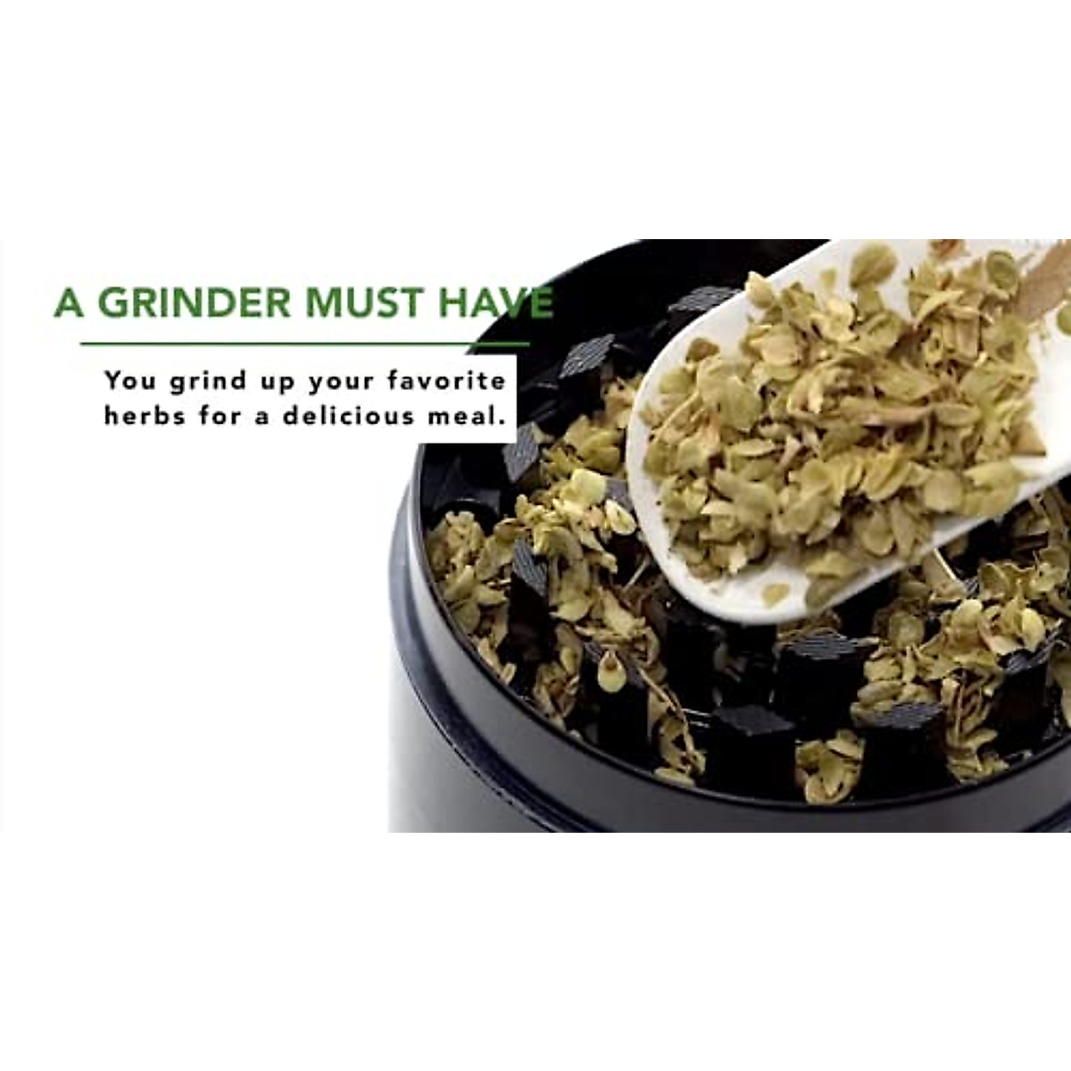 Herb Scoop | Herb Grinder Accessories | Dry Herb Scoop | Works with Grinders | Add Herbs for Cooking |
