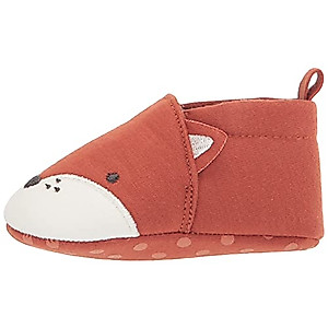 Gerber Baby Moccasins Crib Shoes Newborn Infant Neutral Boys Girls, Fox Orange, 0 3 Months Unisex