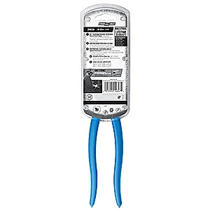 Channellock 369 9.5-Inch Lineman's Pliers | Xtreme Leverage Technology (XLT) Requires Less Force to Cut than Other High-Leverage Models | Forged from High Carbon Steel | Made in the USA, Blue Handle