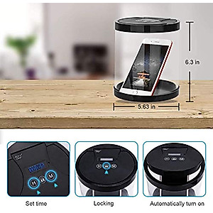 Timer Lock Container,Multi-Function Phone Time Lock Box, to Prevent Dependence on Smartphone ,Ideal for Quitting Smoking, Wine, Candy, Excessive Playing of Smartphones and Games