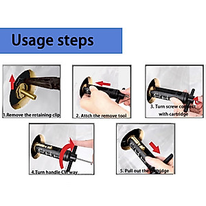 104421U Cartridge Removal Tool Compatible with Moen 1222 1225 1220, Shower Cartridge Puller Tool, Tub and Shower Faucet Cartridge Remover for Moen Posi-Temp Valve