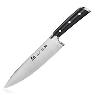 Cangshan TS Series 1020564 Swedish 14C28N Steel Forged 8-Inch Chef Knife and Wood Sheath Set