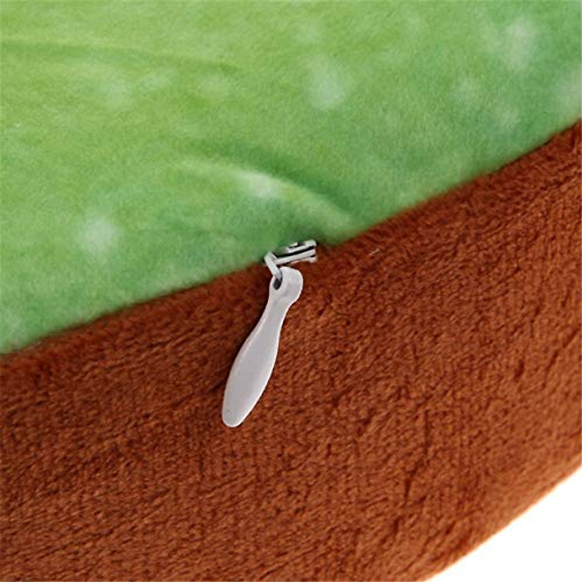 LANFIRE 3D Fruit Stool Stump Cushion Watermelon Slice Memory Foam Cushion Pillow Doll Seat Pad Home Decor (Tree Stump 01)