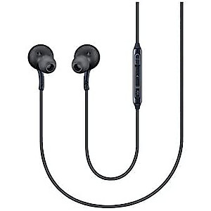 SAMSUNG AKG Earbuds Original 3.5mm in-Ear Earbud Headphones with Remote & Mic for Galaxy A71, A31, Galaxy S10, S10e, Note 10, Note 10+, S10 Plus, S9 - Includes Pouch and LED Keychain - Black
