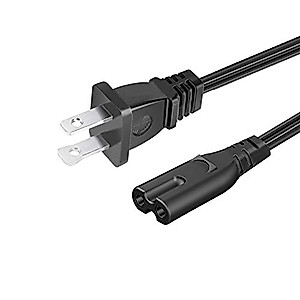 8.2ft 2 Prong Power Cord for Sony Playstation 4 PS4 Pro CUH-7200 series New Model 2-Slot AC Power Cord Replacement Supply Cable