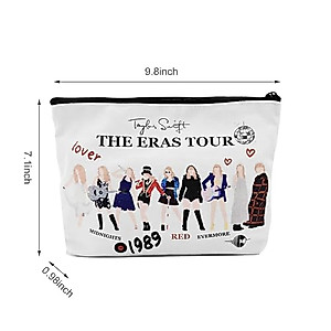 woqahoz 2-Pack Canvas Makeup Bag & Tote Bag tylish Versatile Set Reusable Grocery Shopping Tote Bag Portable Storage HandBags for Beach Travel Gym paty