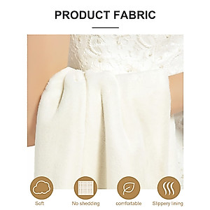 BEAUTELICATE Women Shawl Wrap Faux Fur Shrug Stole Scarf Winter Bridal Wedding Cover Up