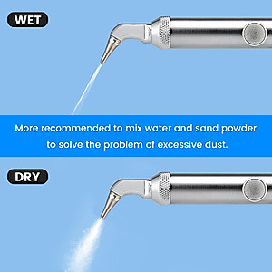 Dental Sandblaster Sandblasting Aluminum Oxide Kit, Wet And Dry Dual Use Micro Sand Blaster Equipment, Cleaning And Roughening Teeth