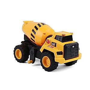 CAT Construction Toys, Construction 11.5" Power Haulers Cement Mixer, Realistic Lights & Sounds, Motion Drive Technology, Working Features, and Interactive Play for Ages 3+