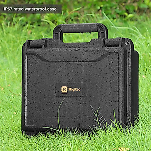 Migitec Waterproof Graded Card Storage Box Compatible with 102 Card Slabs, the Sports Trading Card Case Fits PSA, CSG, BGS, CGC, SGC, Magnetic Card Holder and Top Loaders