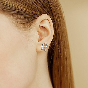 Semicolon Butterfly Earrings Sterling Silver - My Story Isn't Over Yet Struggle Depression Inspiring Jewelry Gift for Women