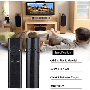 New Replaced Remote fit for apple 1 2 3 A1427 A1469 A1378 A1294 MD199LL/A MC572LL/A MC377LL/A MM4T2AM/A MM4T2ZM/A TV Macbook iPhone ipad ipod universal Dock Music System MC377LL