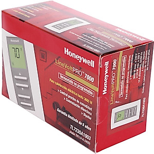 Honeywell TL7235A1003 Line Volt Pro Non-Programmable Digital Thermostat with Electronic Temperature Control, 240-Volt