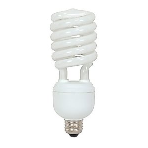 Satco S7334 40 Watt (150 Watt) 2600 Lumens Hi-Pro Spiral CFL Soft White 2700K Medium Base 120 Volt Light Bulb, Energy Star