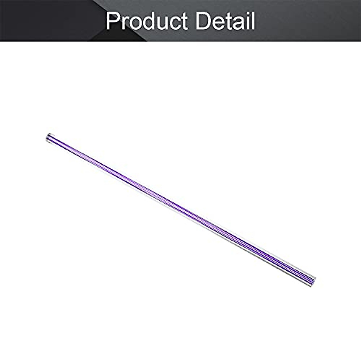 Fielect Deep Purple Straight Line Acrylic Round Rod Standard Plexiglas PMMA Bar Tolerance for DIY 8mm Diameter 250mm Height 1Pcs