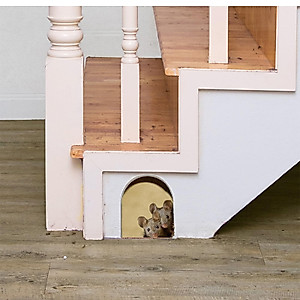 10pcs 3D Mouse Hole Wall Decals Peel and Stick,Decorative Wall Stickers, Fun Animal Stickers for Children- Kids Room Bedroom House Nursery Classroom Decor